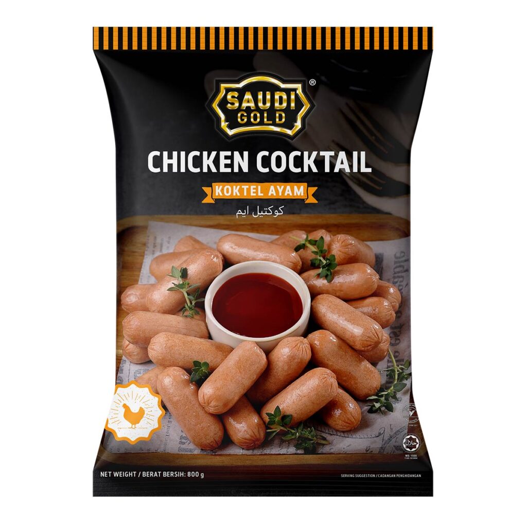 Chicken Cocktail 800 g – SAUDIGOLD GROUP BERHAD | Saudi Gold | Farm's Gold
