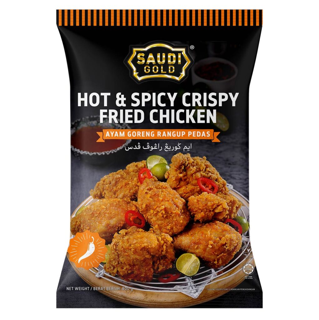 Hot & Spicy Crispy Fried Chicken 800 g – SAUDIGOLD GROUP BERHAD | Saudi ...