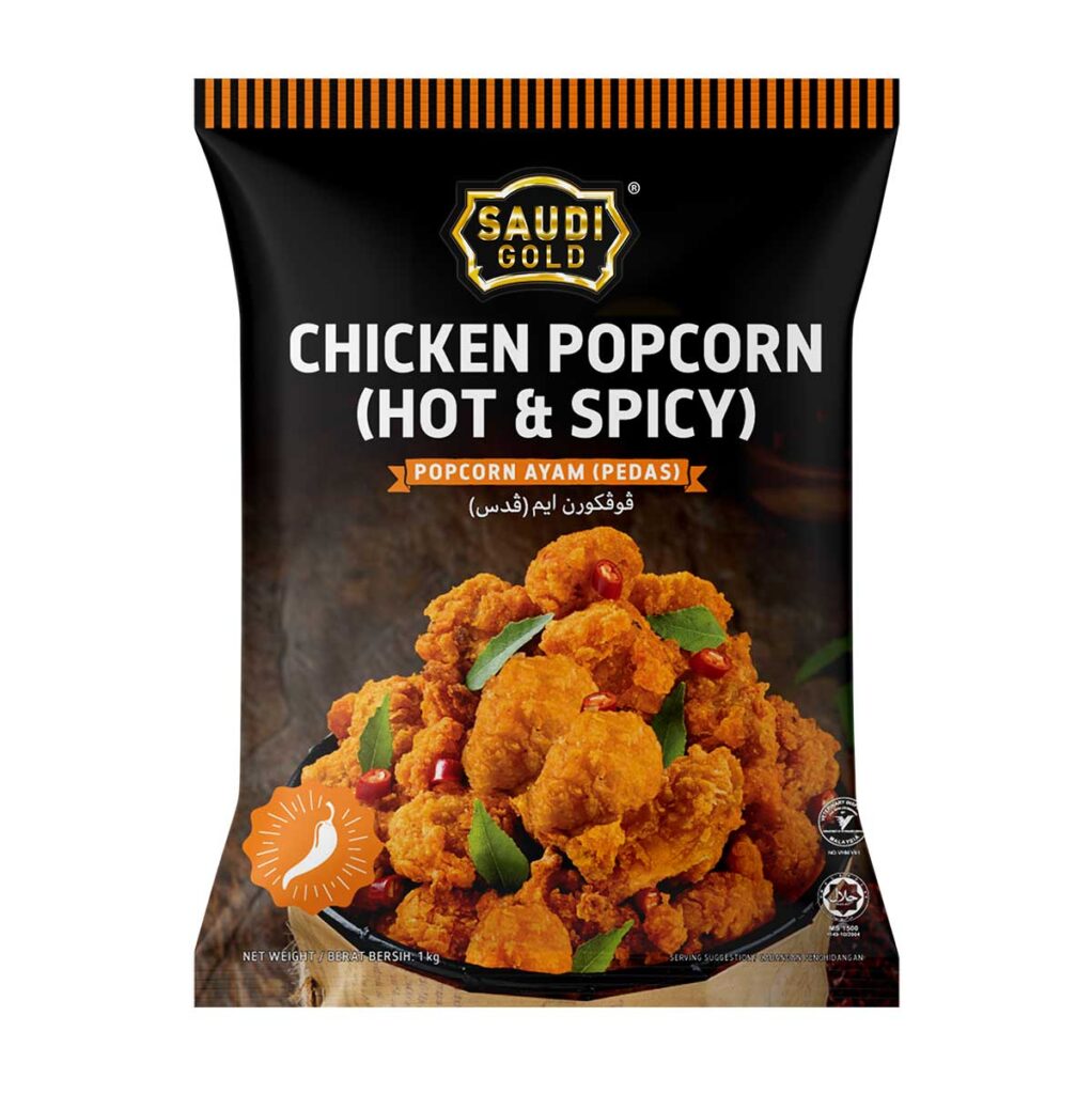 Chicken Popcorn (Hot & Spicy) 1 kg – SAUDIGOLD GROUP BERHAD | Saudi ...
